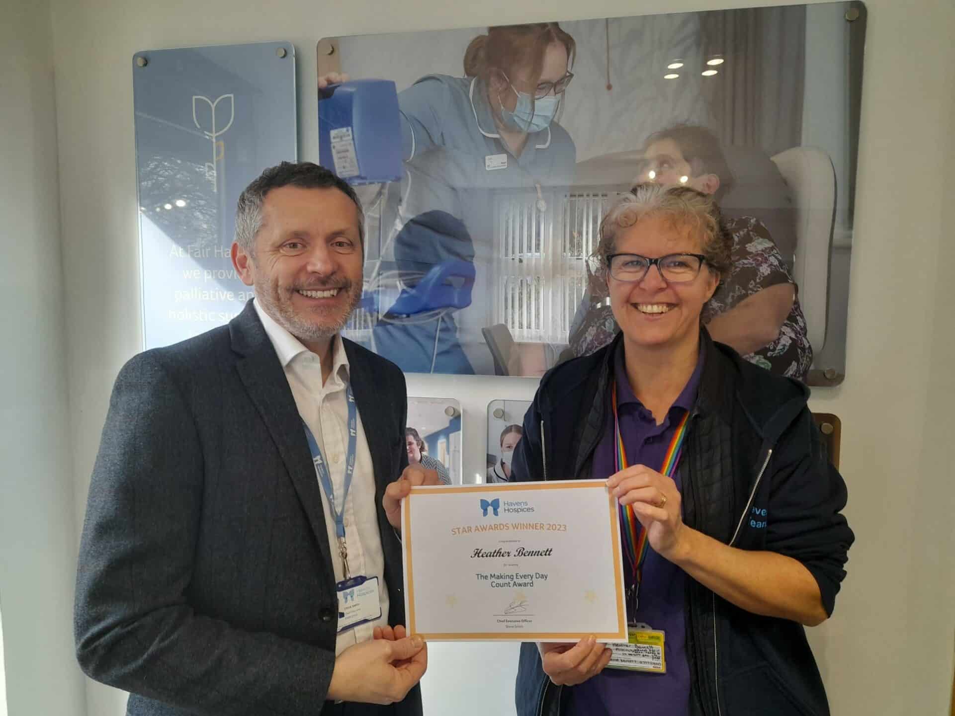 Nominate a star for the 'Making Every Day Count' Awards! - Havens Hospices