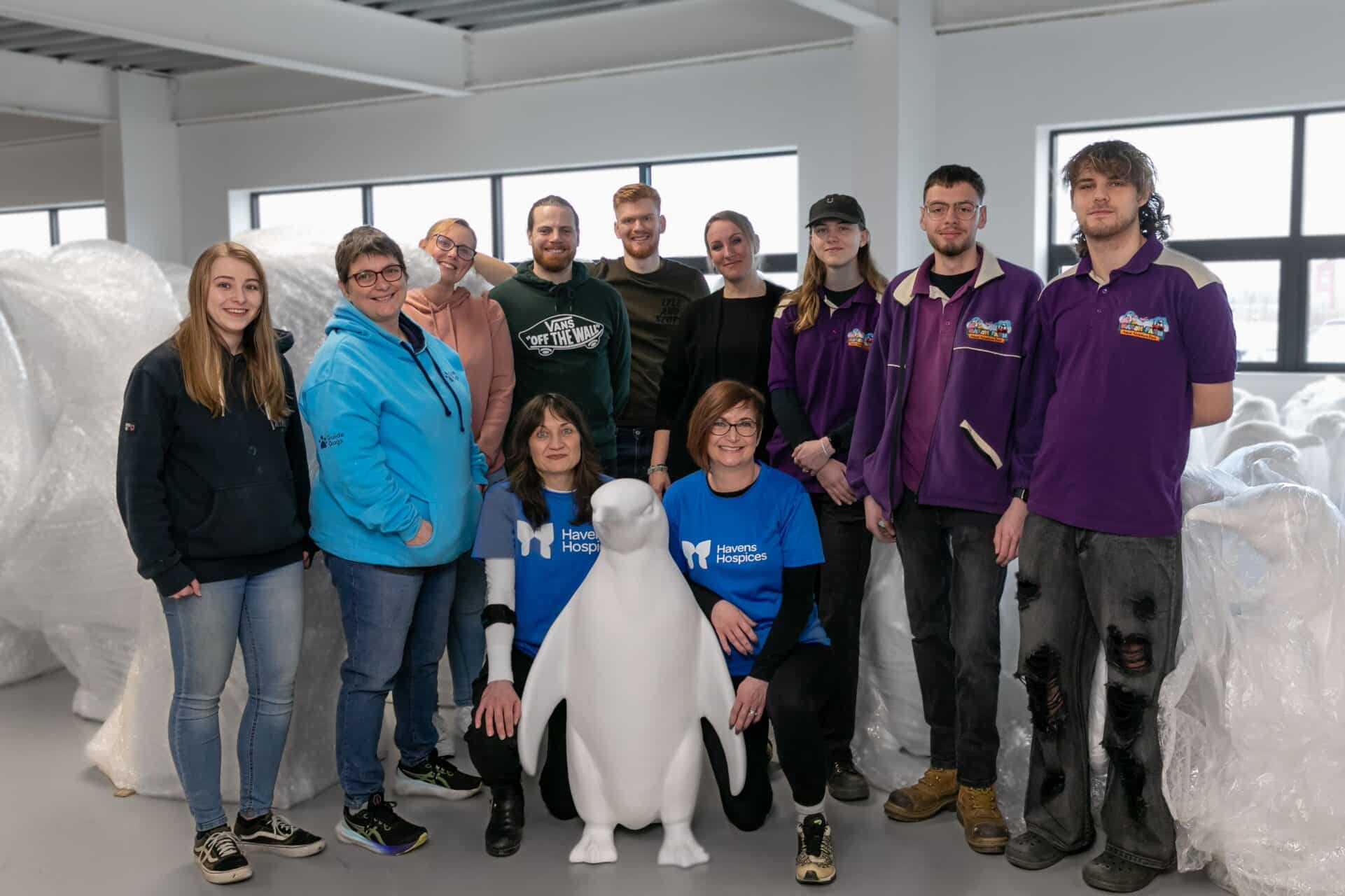 The huddle is ready for their makeover - Havens Hospices