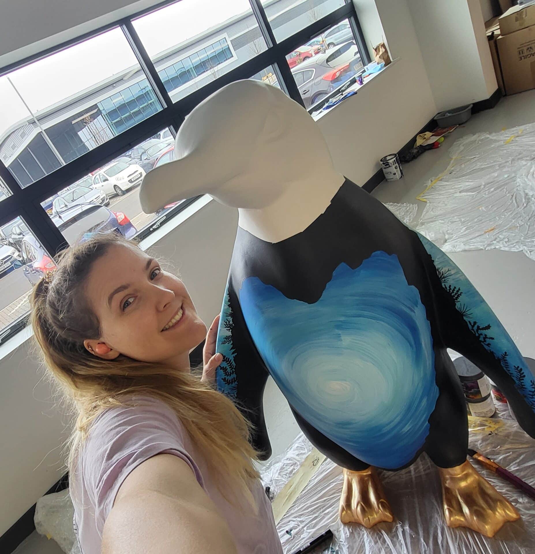 Artist Brings Penguin to Life for Waddle-On-Sea After Personal Journey ...