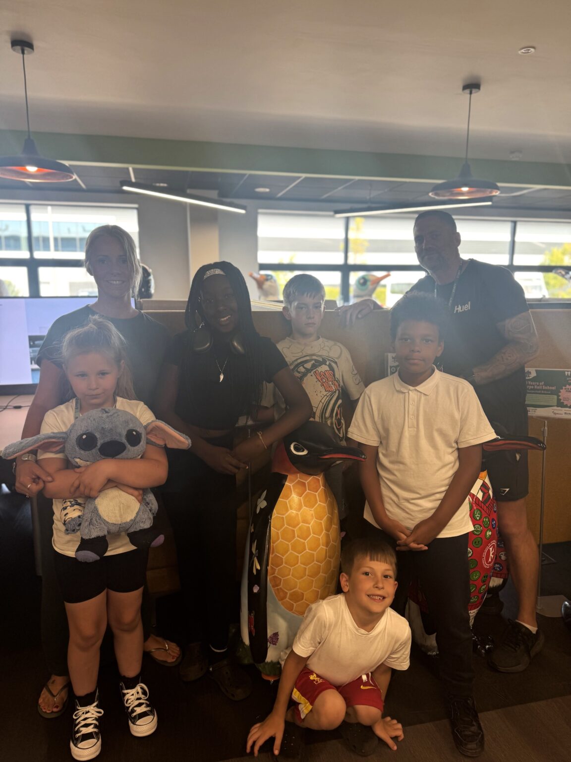 The mini huddle is ready for their close-up! - Havens Hospices